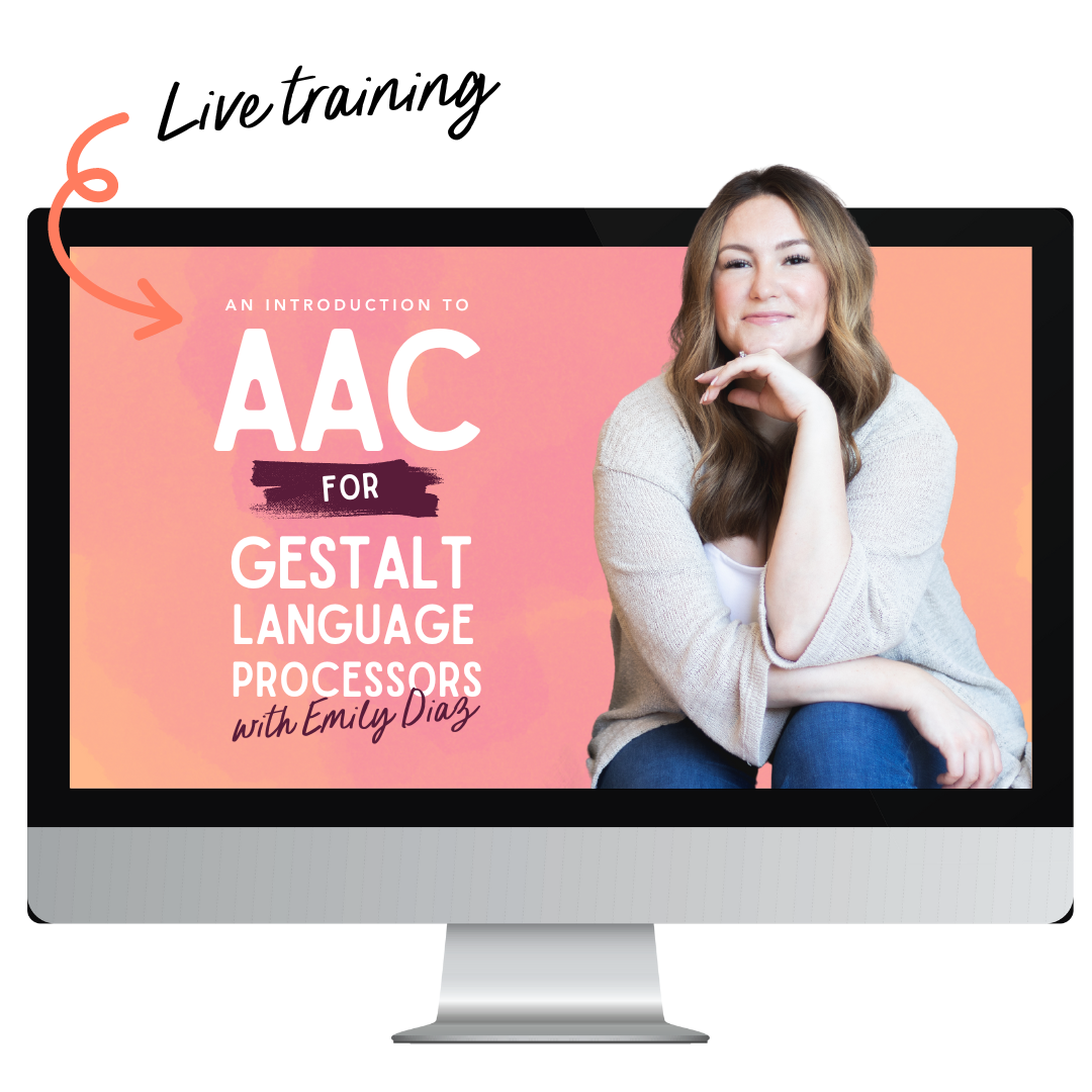 Intro to AAC for GLP | Pop-Up Training – Emily Diaz, SLP. | AAC Speech ...